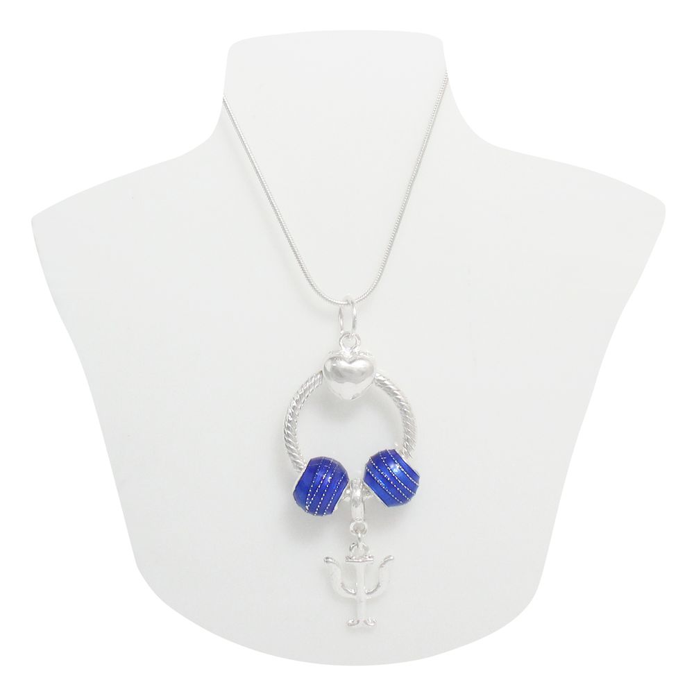 COLAR PENDENTE ESTILO PANDORA COM 3 BERLOQUES - INSPIRAÇÃO PSICOLOGIA ...