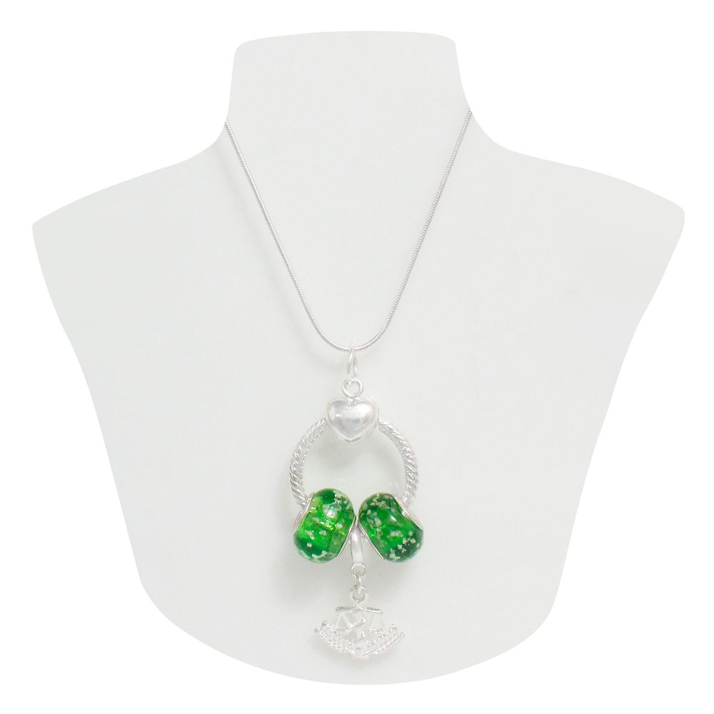 COLAR PENDENTE ESTILO PANDORA COM 3 BERLOQUES - INSPIRAÇÃO NUTRIÇÃO ...