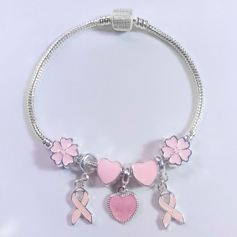 PANDORA INSPIRAÇÃO INSTA OUTUBRO ROSA - PULSEIRA COMPLETA COM 7 ...